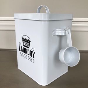 Accessories | Farmhouse Laundry Tin Canister | Poshmark